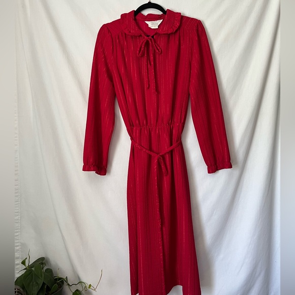 jcpenney | Dresses | Vintage Red Dress | Poshmark